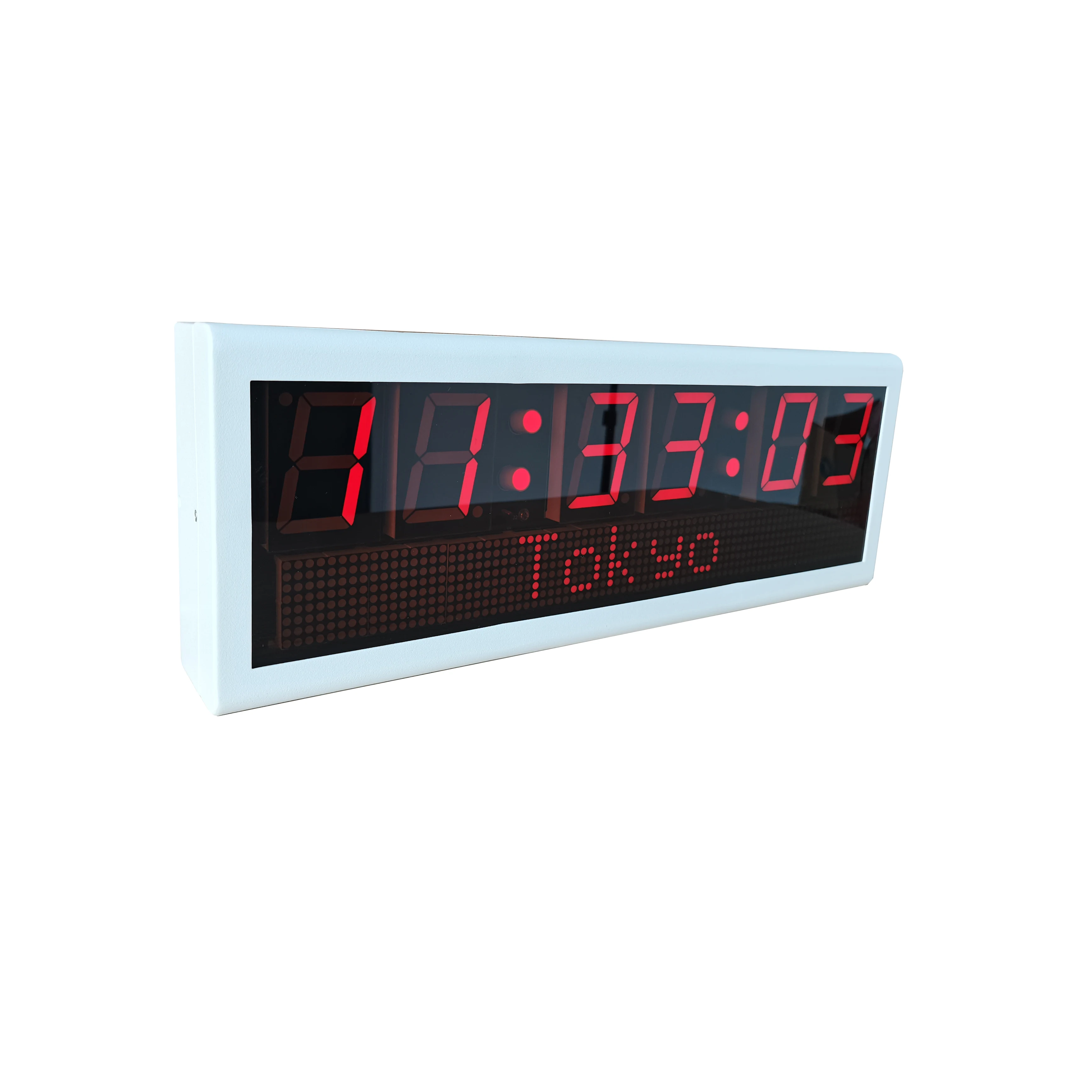 Red Ntp Poe Clock,Time Text Display,White Metal Case - Buy Ntp Clock ...