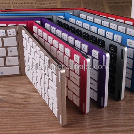 New Arrival Multi-color Foldable Aluminium Alloy Blue Tooth Keyboard ...