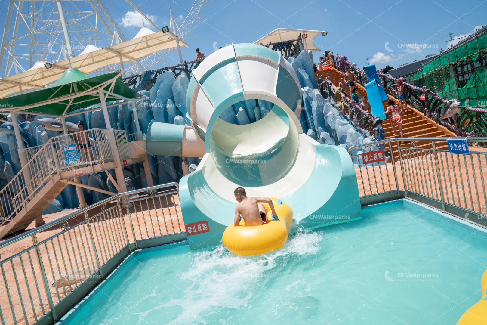 Cmwaterparks Fiberglass Water Play Equipment Design Project Aqua Park ...