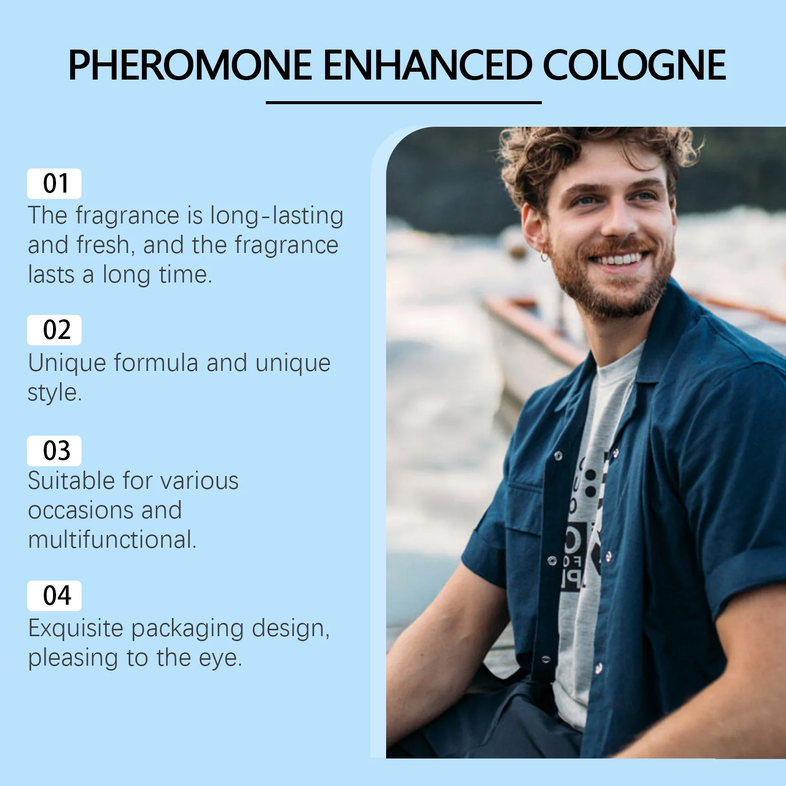 Men's Cologne Perfume - Natural Fresh & Charming Fragrance