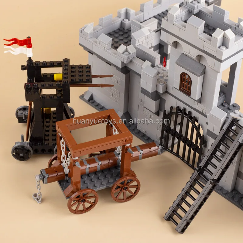 Medieval Castle Military Scene Roman Soldier Man Siege weapon Small ...