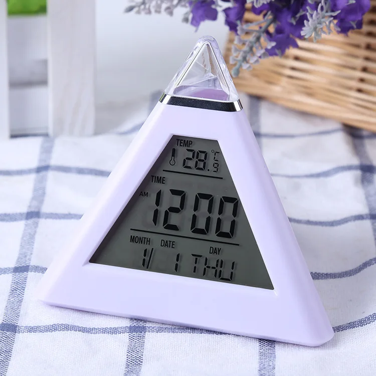 Triangle Shape Analog And Digital Clock,Star Shaped Alarm Clock - Buy ...