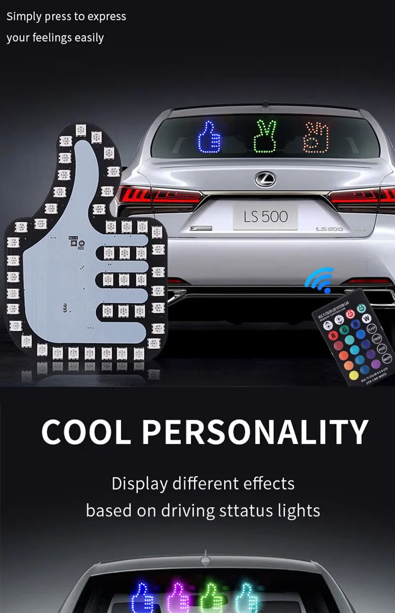 Factory Wholesale Price Remote Control Rgb Multi-function Warning Anti ...