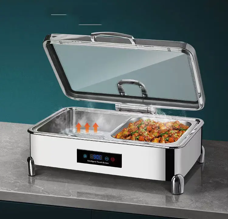 Luxury Rectangular Electrical Heating Buffet Food Warmer 9L Chafing ...