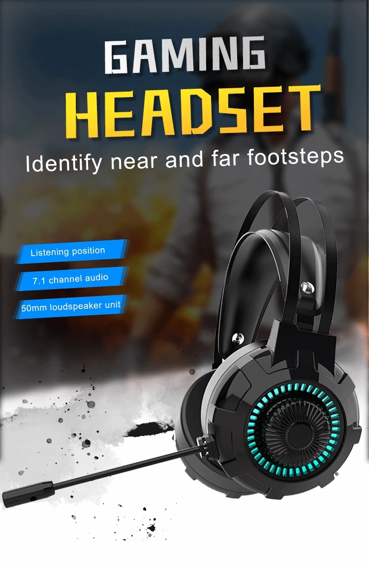 Oem Noise Cancellation Boat Headphones Gaming 7.1 Headset Game ...