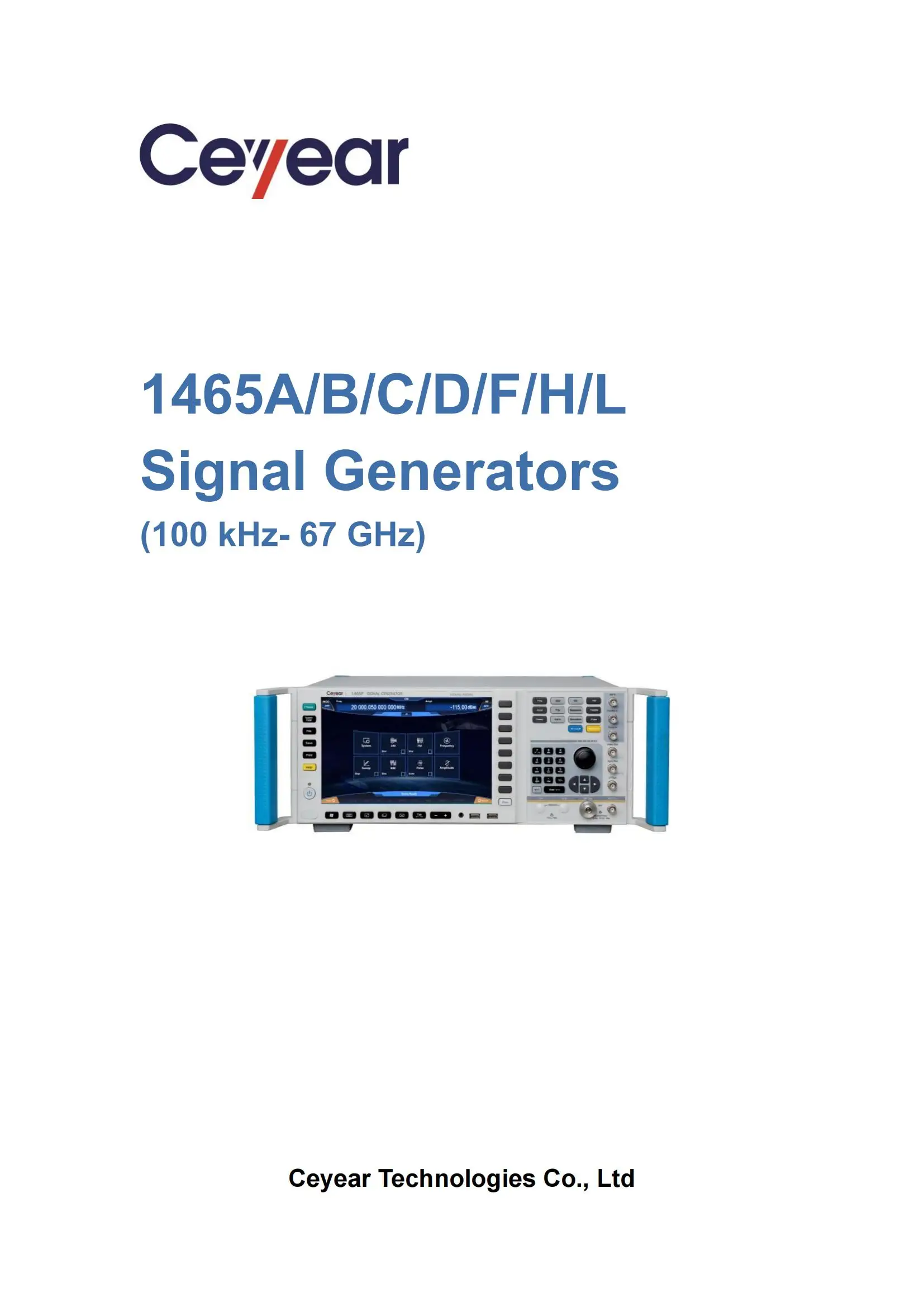 Ceyear1465l Spectrum Signal Generator Testing Communication Navigation ...