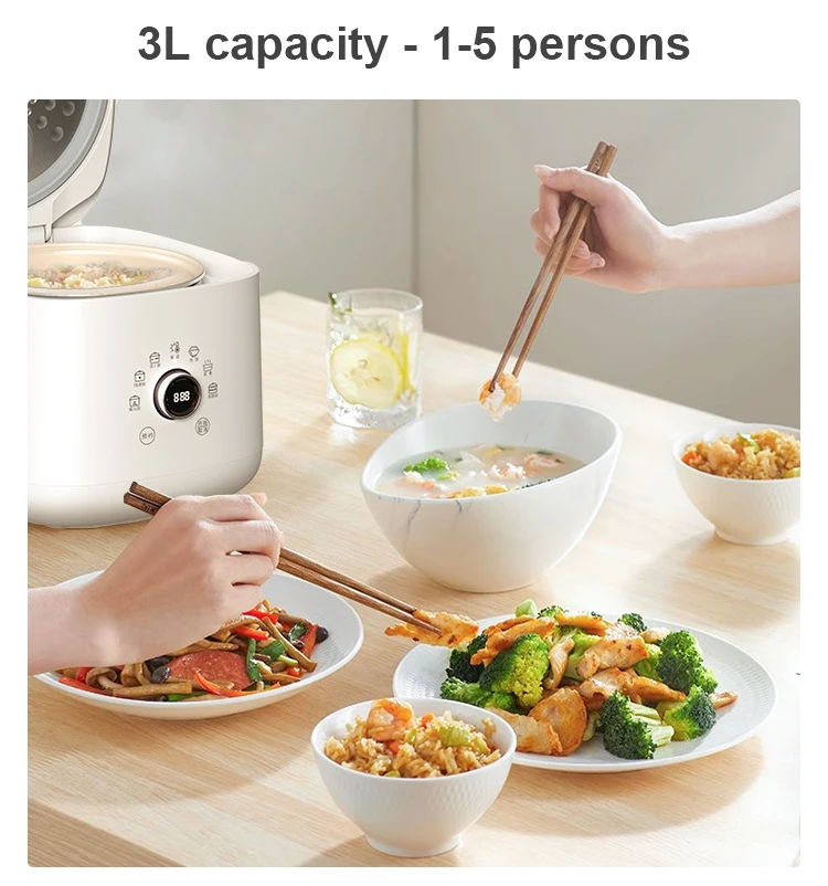 3L Rice Cooker Smart Reservation Multi-function Household Rice Cooker ...