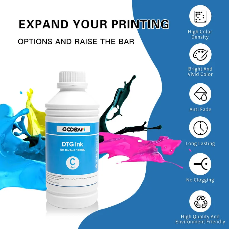 Goosam 1000ml Digital Pigment Ink for Epson SureColor SC-F2160 SC-F2160 ...
