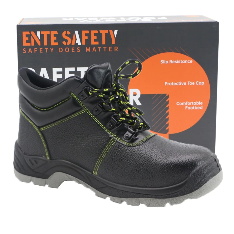 Ente Safety Construction Black Anti-puncture Steel Toe Industrial Men ...