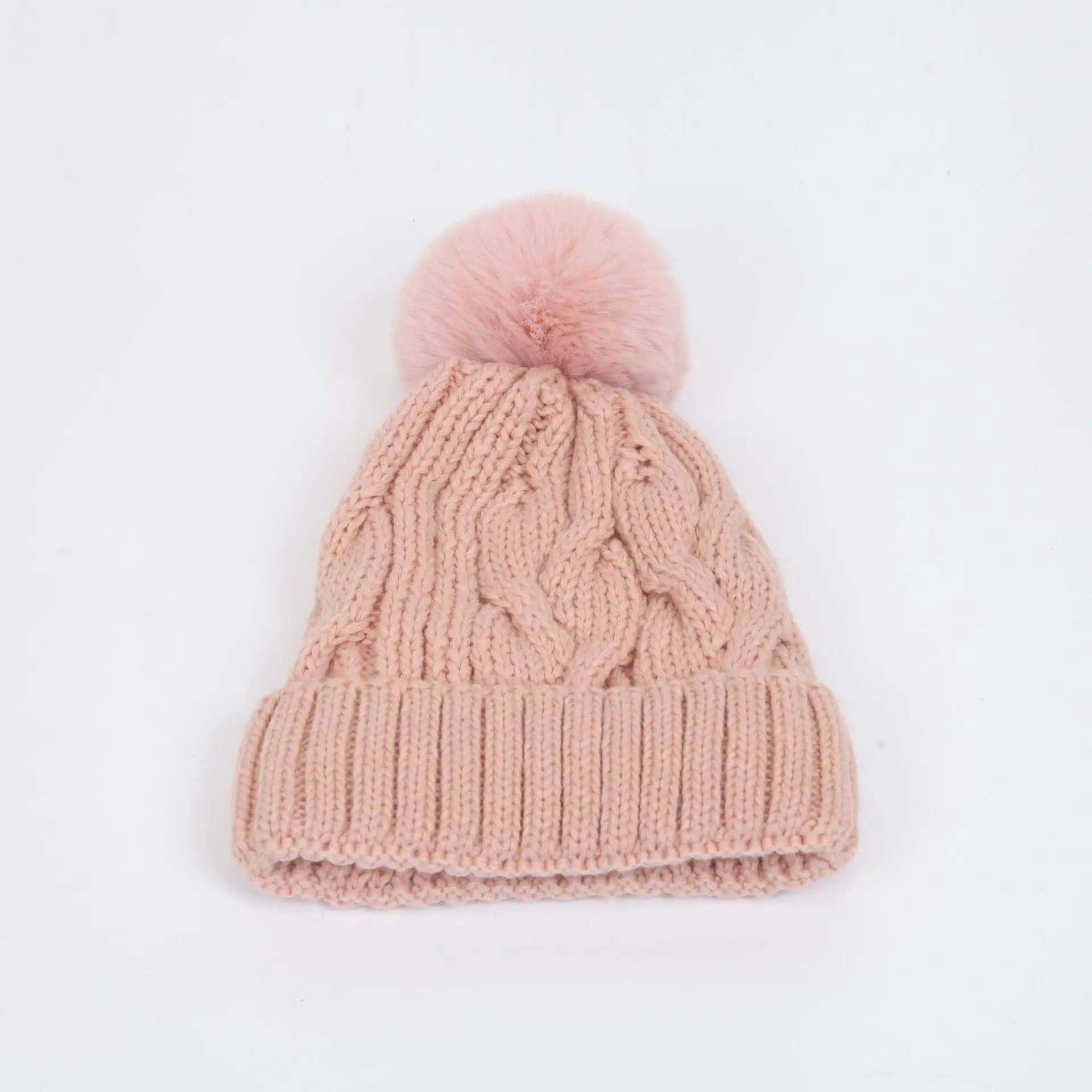 Adult Kids New Style Baby Warm Winter Pom Poms Hat Custom Knitted Pom ...