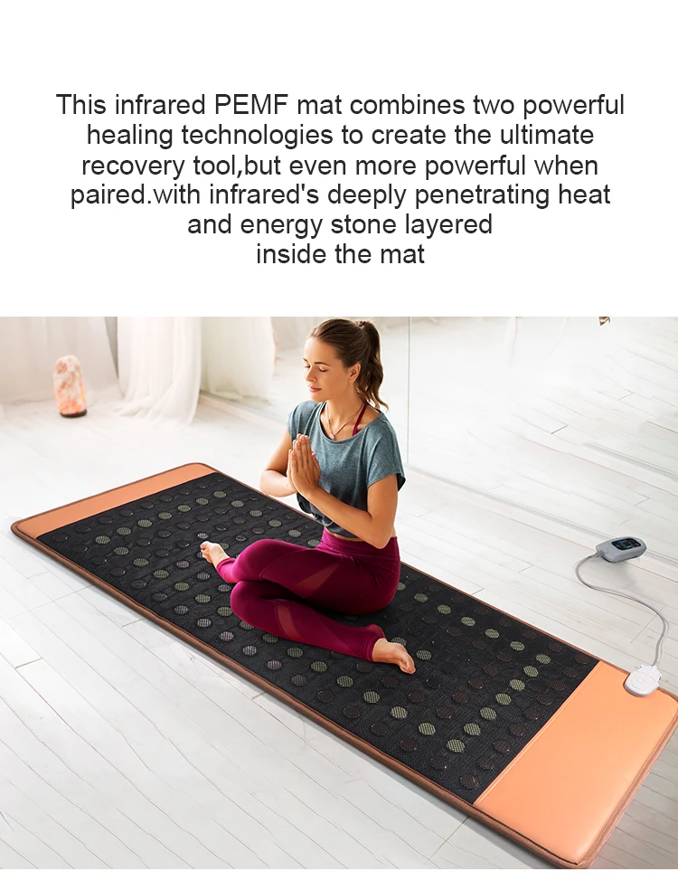 Heated Jade Fatigue Relief Massage Pad PEMF Magnetic Therapy
