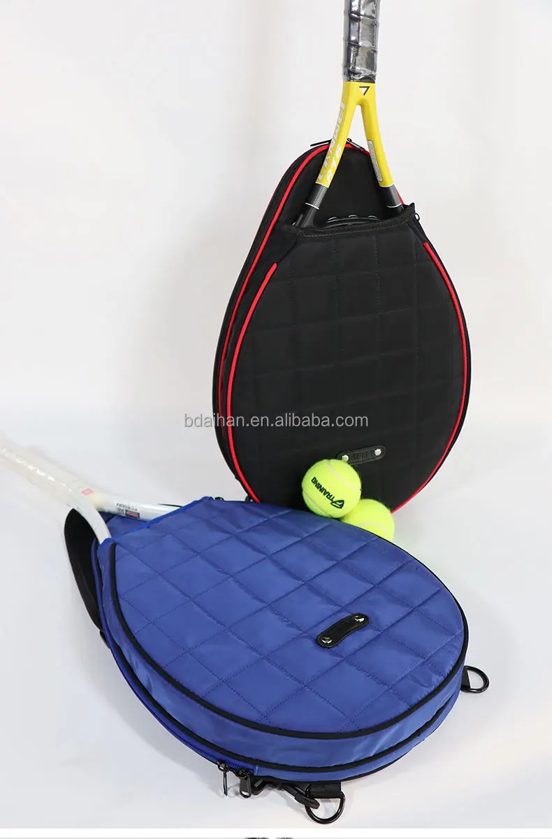 Custom Black White Blue Color Tennis Padel Protection Cover Racket ...