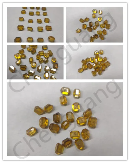 2.6mm 2.8mm Yellow Industrial Mono Diamond HPHT per Carat