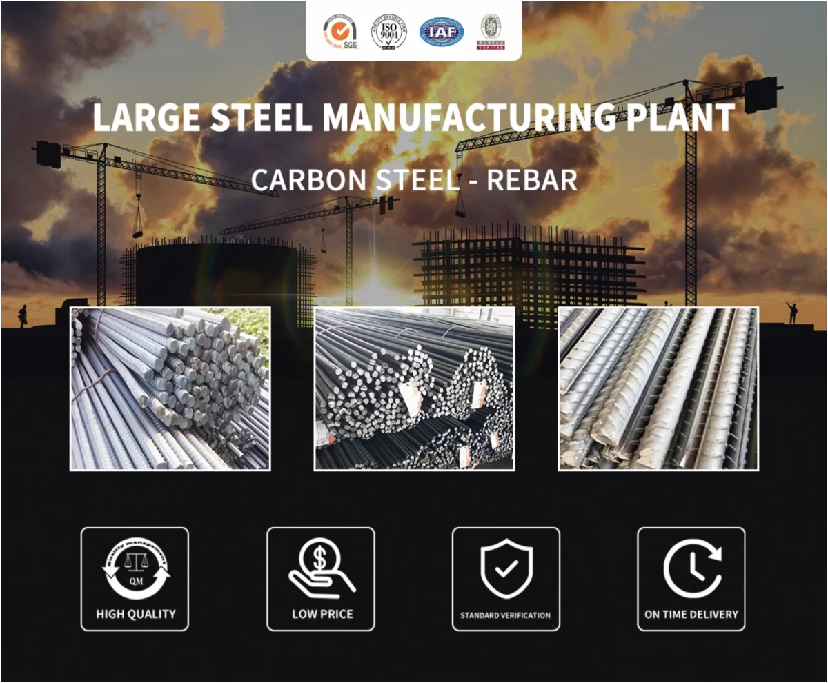 Hrb 400/500 Iron Rod Building Material Deformed Steel Bar 6-12m Steel ...