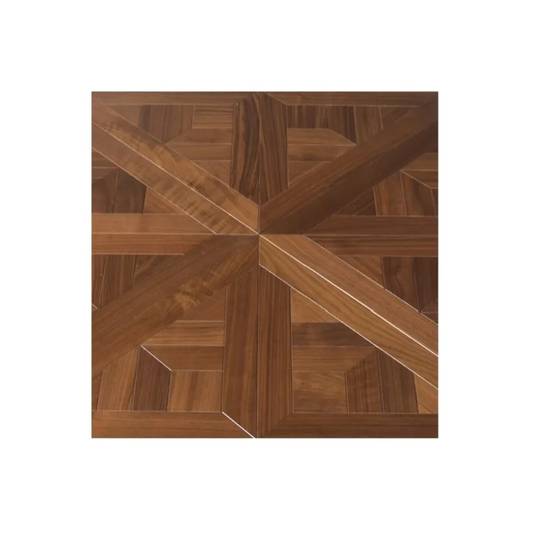 Modern Style 15mm Thick Walnut Art Parquet Flooring Easy Click ...