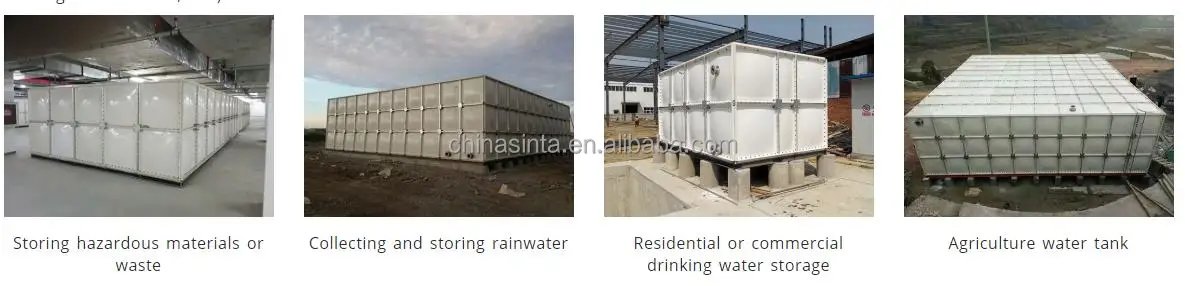 5x4x3m Water Storage Reservoir - Fiberglass GRP Panel Tank