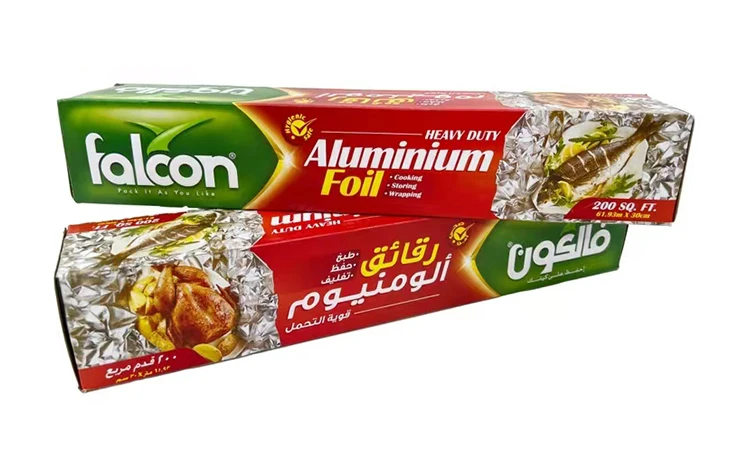 200SQ.FT Customized Logo Food Grade Aluminium Foil Heavy Duty Falcon ...