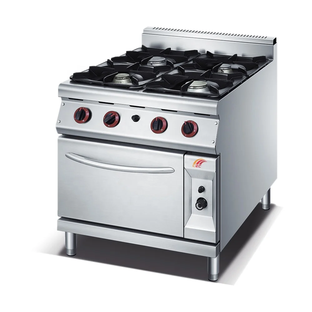 Gas Cooking Ranges for Commercial Restaurants - 4 Burners