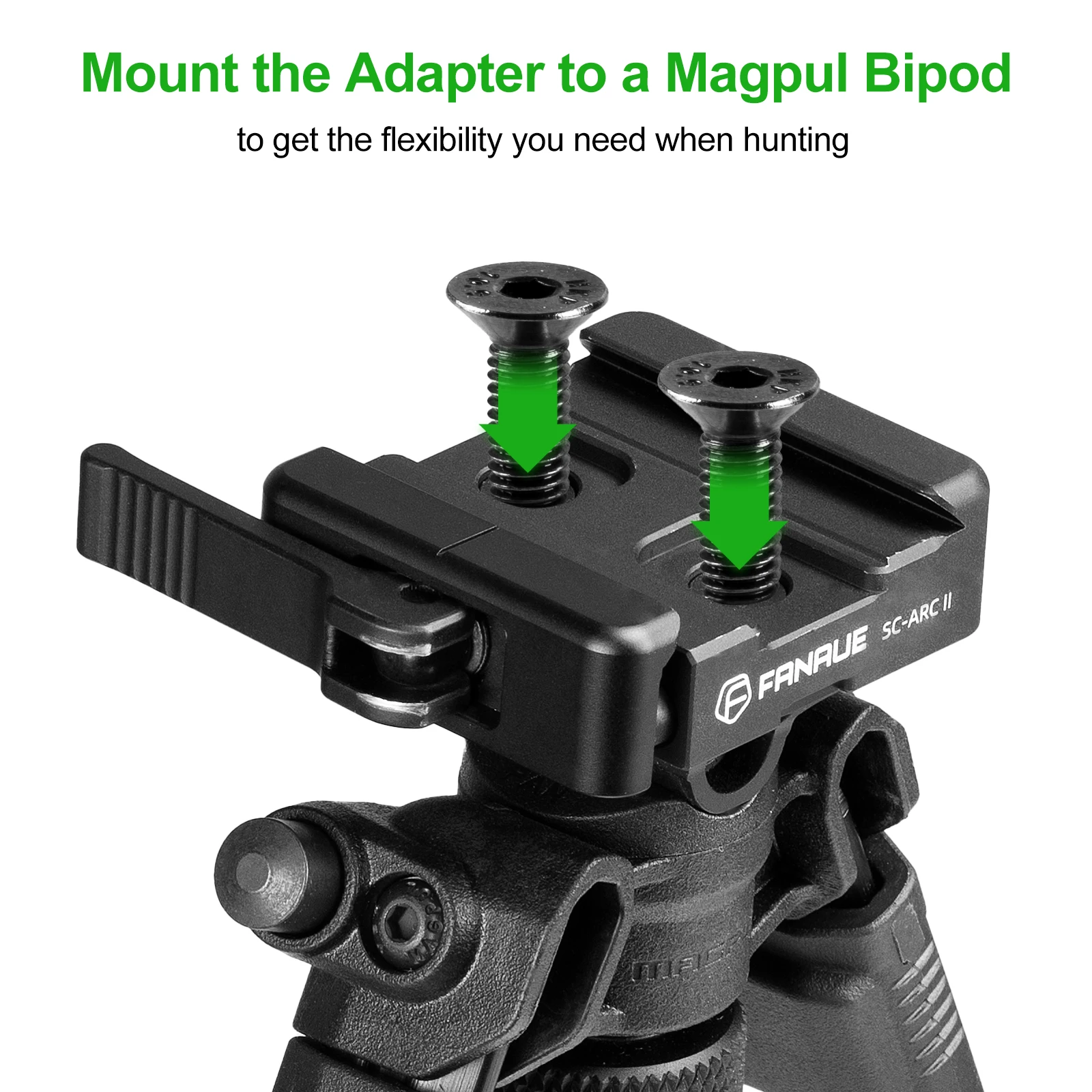 ARCA-Swiss Aluminum Alloy Bipod Adapter Quick Release Clamp Mount for ...