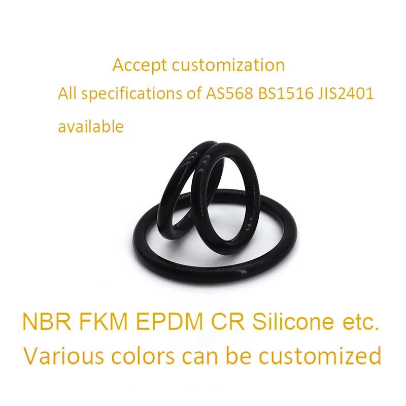 Customized Ffkm O-ring Nitrile Rubber Buna NBR70 Durable O-ring Use Oil Resistant Waterproof ...