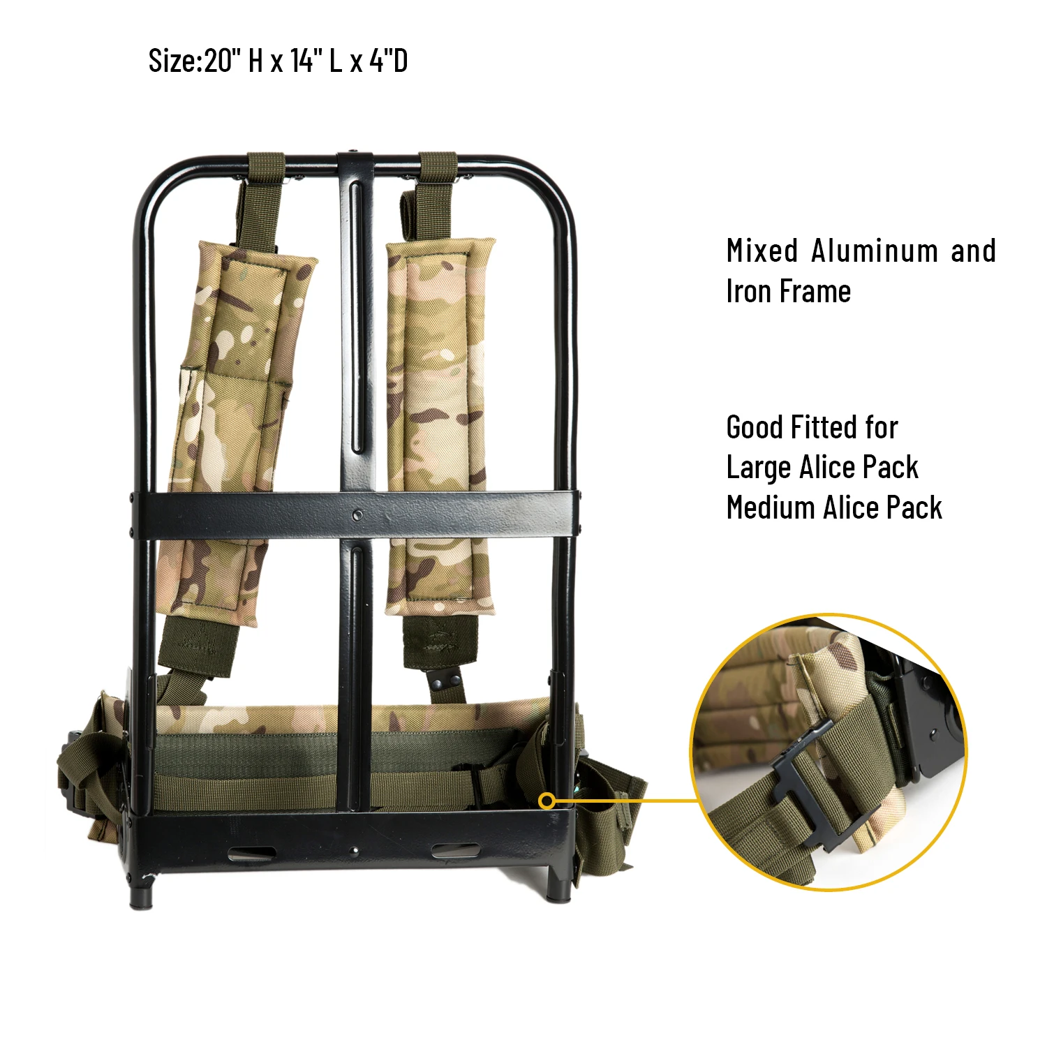 Tactical Surplus Rucksack Alice Pack,Survival Combat Field,Bug Out Bag ...