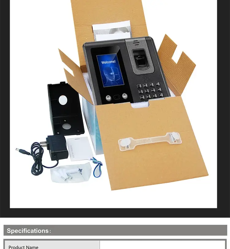 Timmy Punch Time Clock Scanner Biometric Fingerprint And Face ...