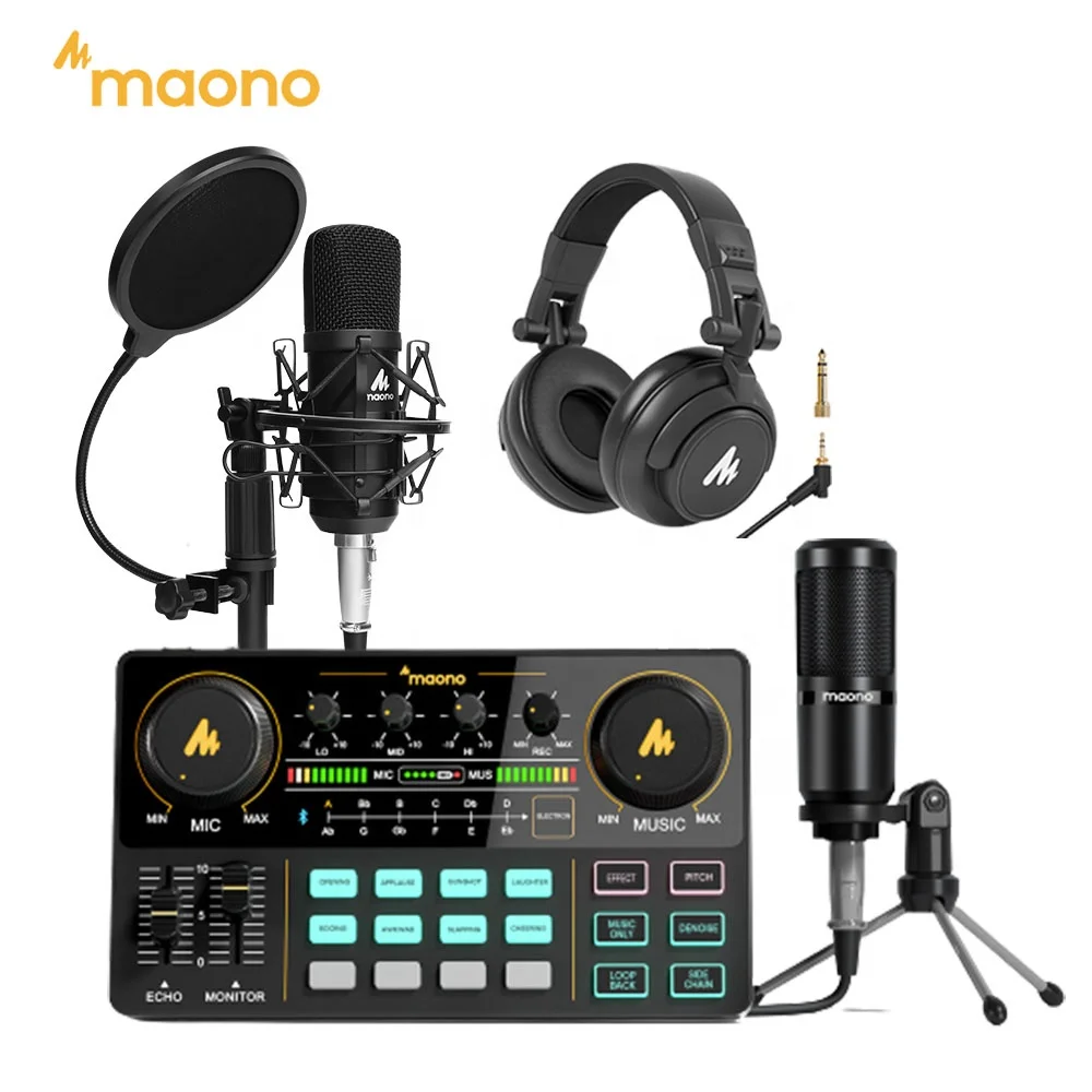 Alibaba.com: MANOCASTER Live Sound Card Audio Interface with Condenser ...