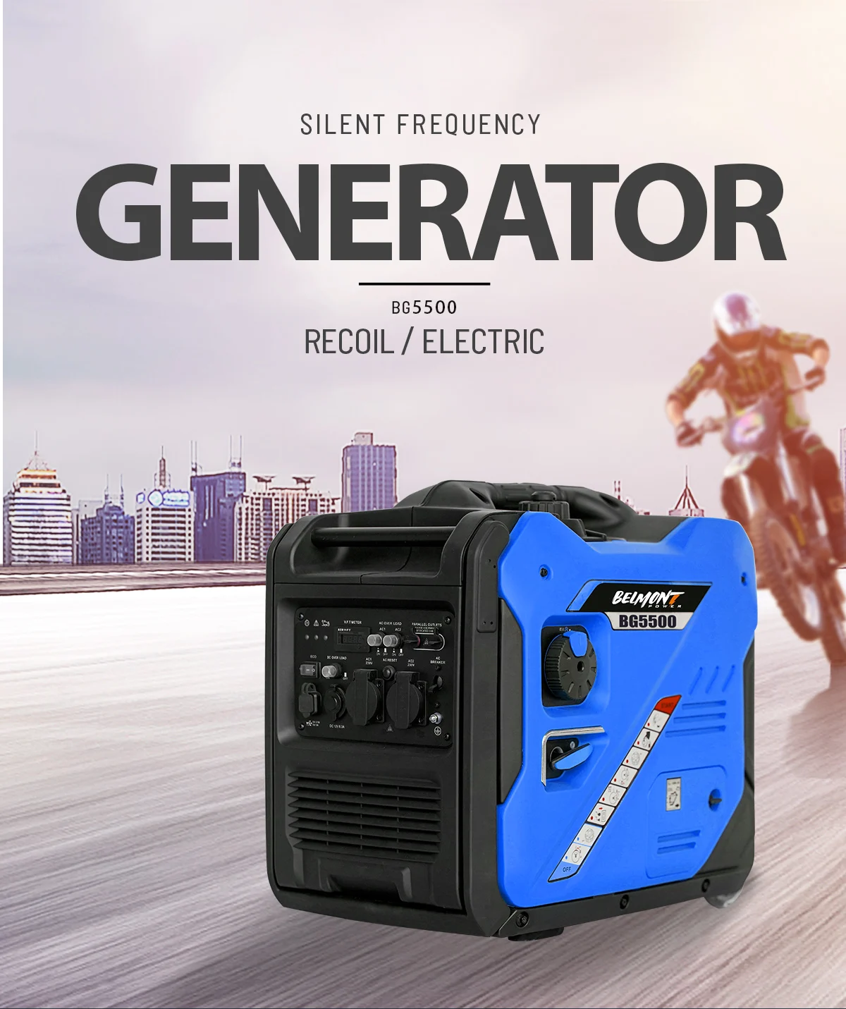 5KW Portable Silent Inverter Generator - Reliable Power
