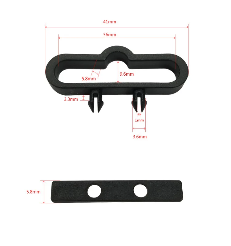 41mm Black and Green Retail Packaging Plastic Euro Hole Hang Tab ...