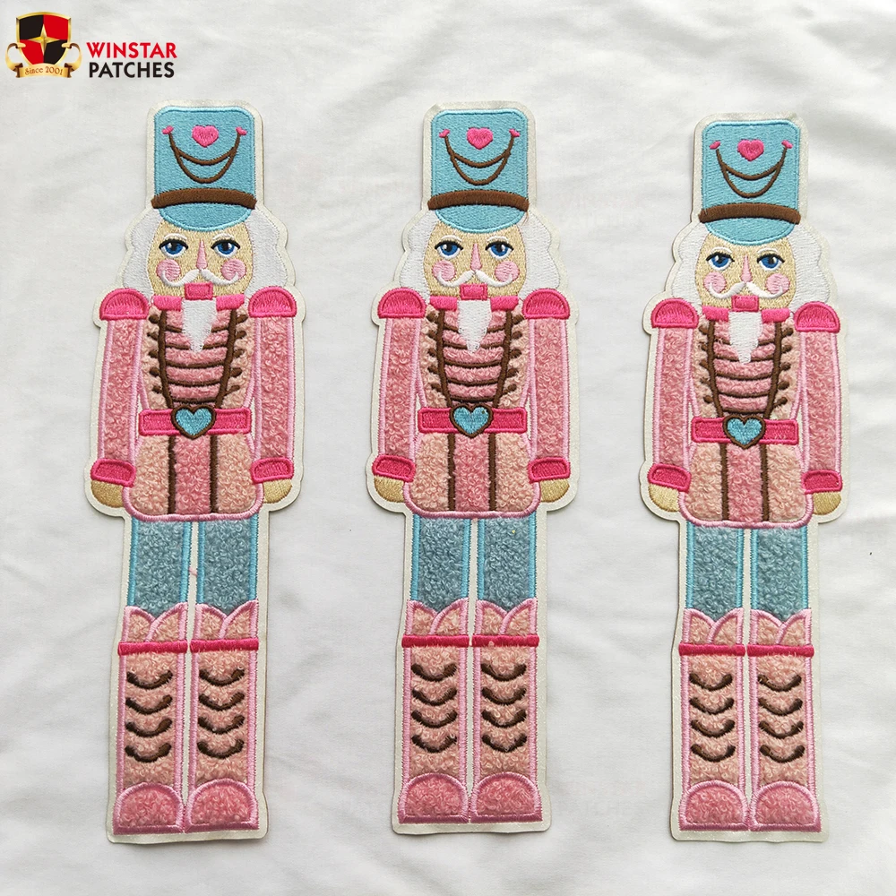 Wholesale Custom Nutcracker Christmas Patches - Embroidery & Sequins