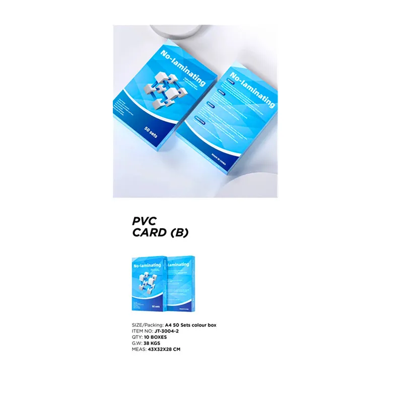 JOJO A4 Size PVC Card - Waterproof, Glossy Photo Paper