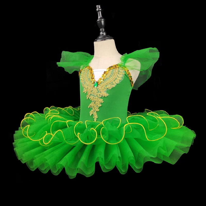 Princess Dance Wear Jasmine Grass Green Performance Costume Girl Ballet ...