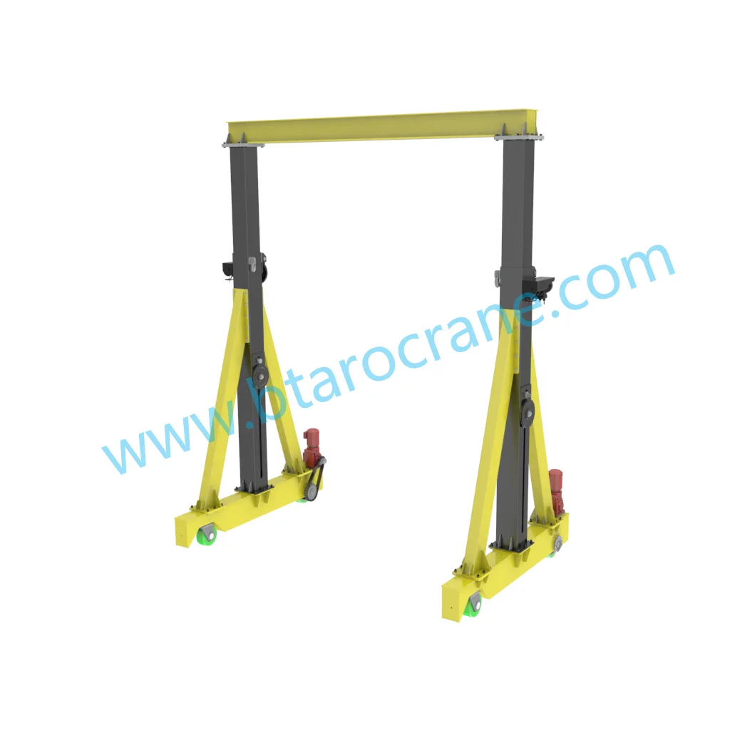 2 Ton Single Girder Gantry Crane Small Gantry Crane Portable Rubber ...