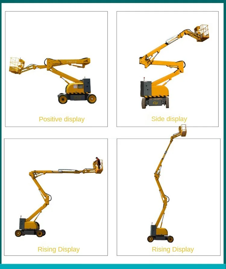 Mobile Trailer Mounted Platform Curved Arm Elevator Articulated Boom ...