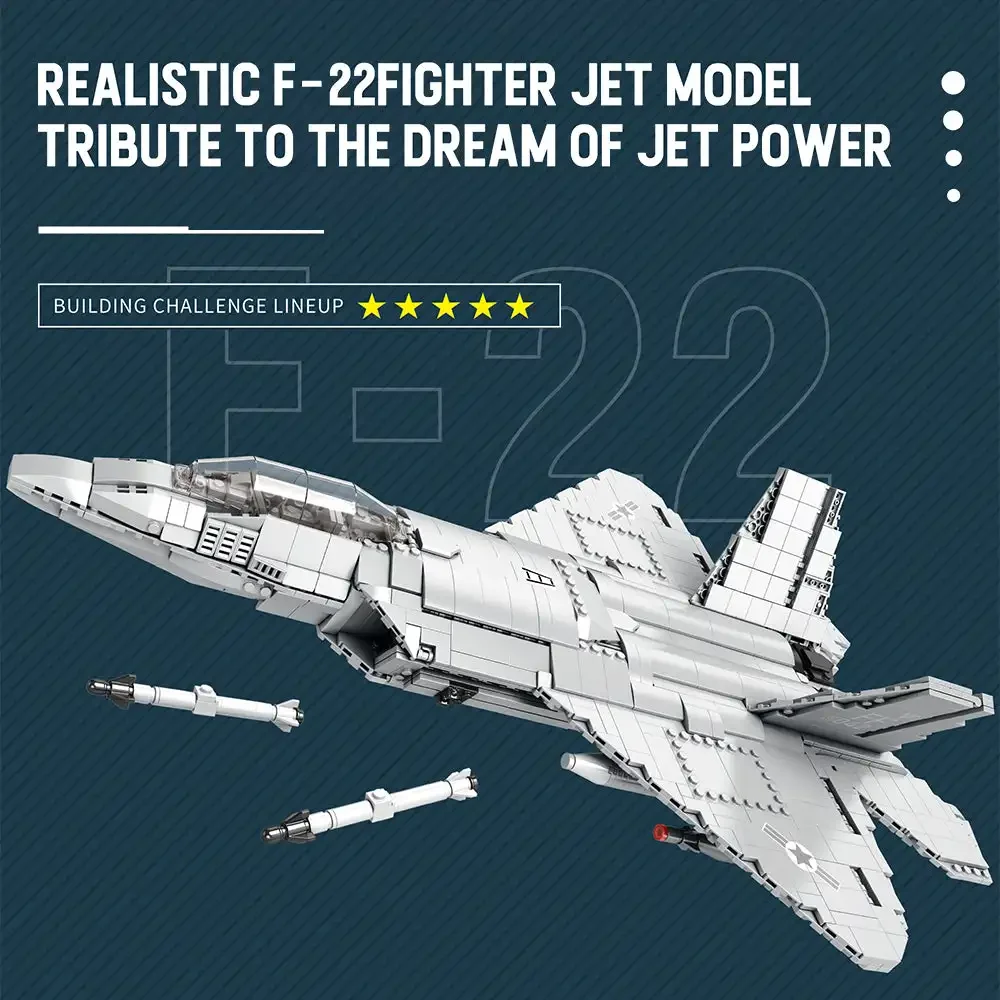 Reobrix 33020 Military Aircraft Air Fighter Model Military Series Toys ...