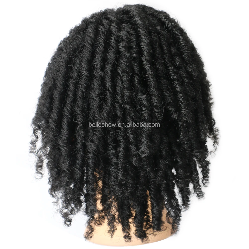 Black Dreadlock Curly Drawstring Ponytail Hair Extensions