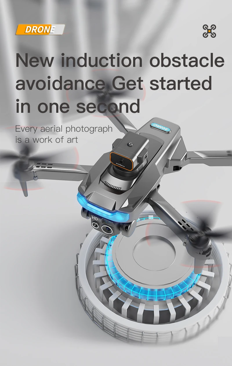 P15 GPS Drone with Dual 4K/8K Cameras - Obstacle Avoidance