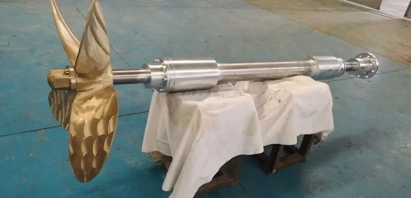MARINE PROPULSION SYSTEM CUSTOMIZED STERN SHAFT WITH CARBON STEEL TUBE ...