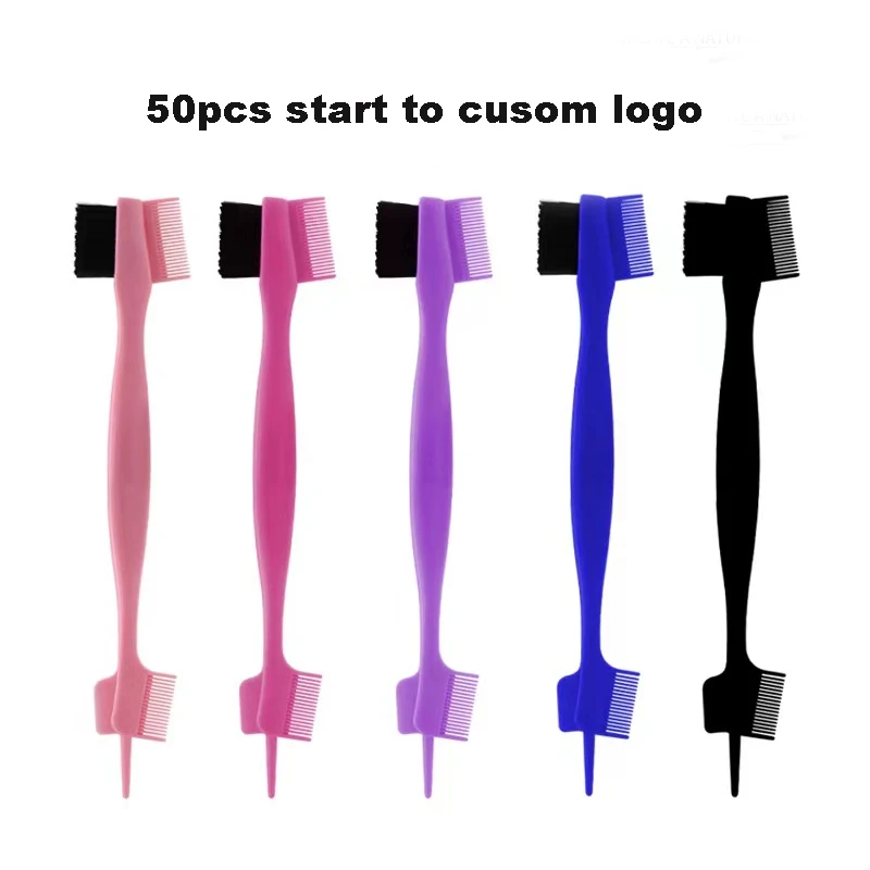 Edge Contorl Hair Brush - 3 in 1 Tool with Custom Logo