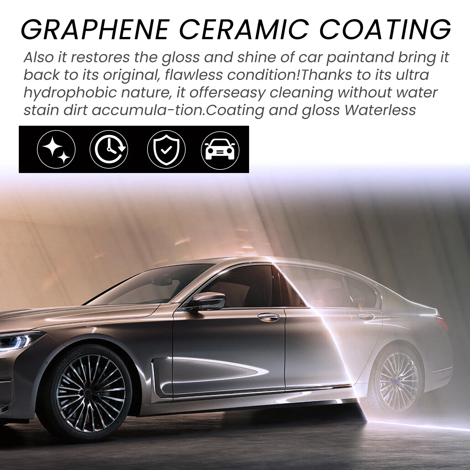 70ml Auto Graphene Ceramic Coating Crystal Plating Film Waterproof ...
