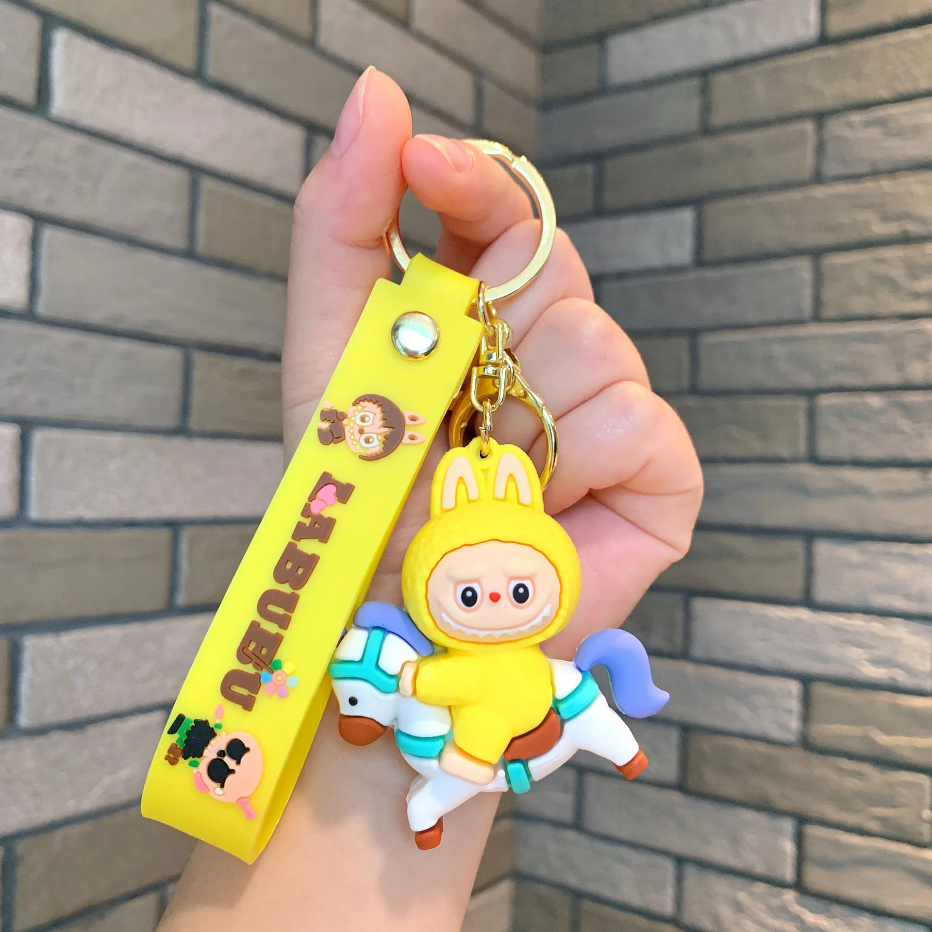 Unicorn Labubu Soft Rubber PVC Keychain - Cute Toy Pendant