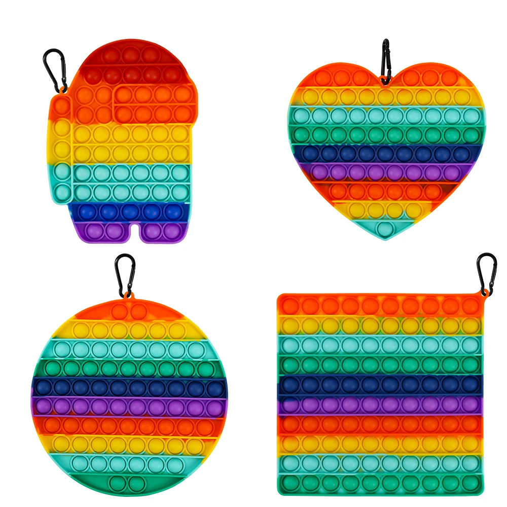 Bulk Custom Push Pops Bubble Fidget Toy Kids Sensory Jumbo Big Fidget ...