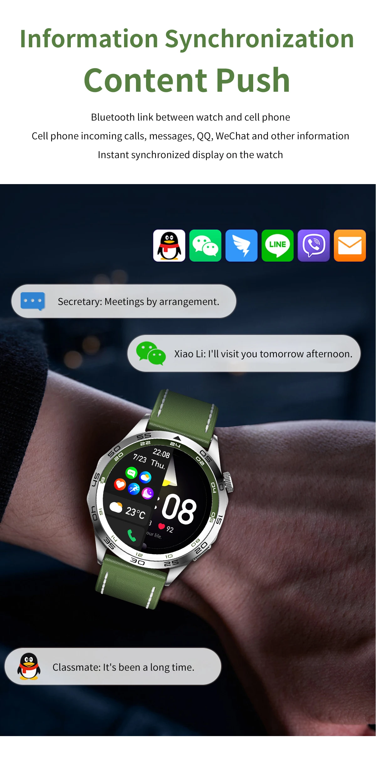 F7-V1.0 HanHua Health-Focused Smartwatch Women 5G Fitness Tracker ...