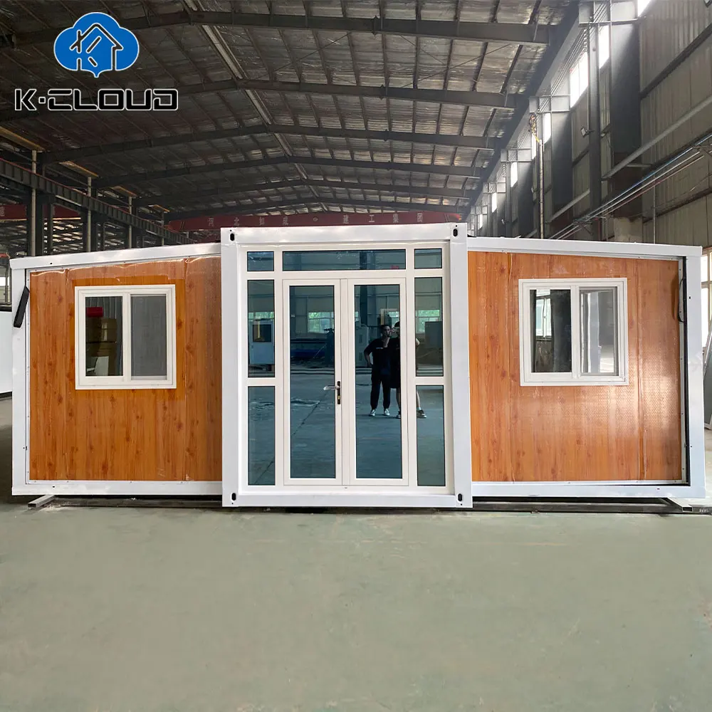 Granny Flat Woodgrain 40 Ft 20 Ft Modern Prefab Expandable Container ...