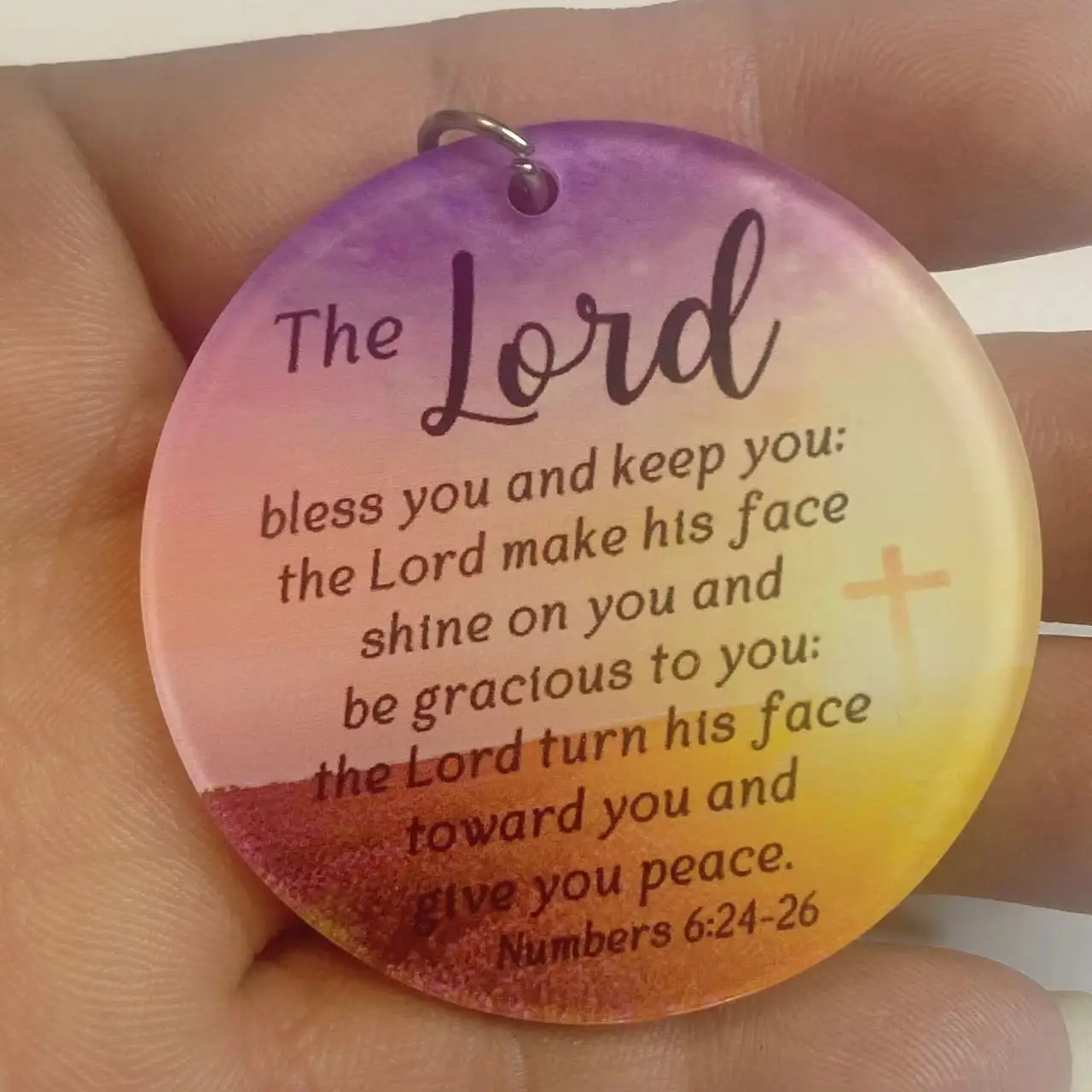 The Lord Bless You And Keep You Lord Keychain Bible Religious Acrylic ...
