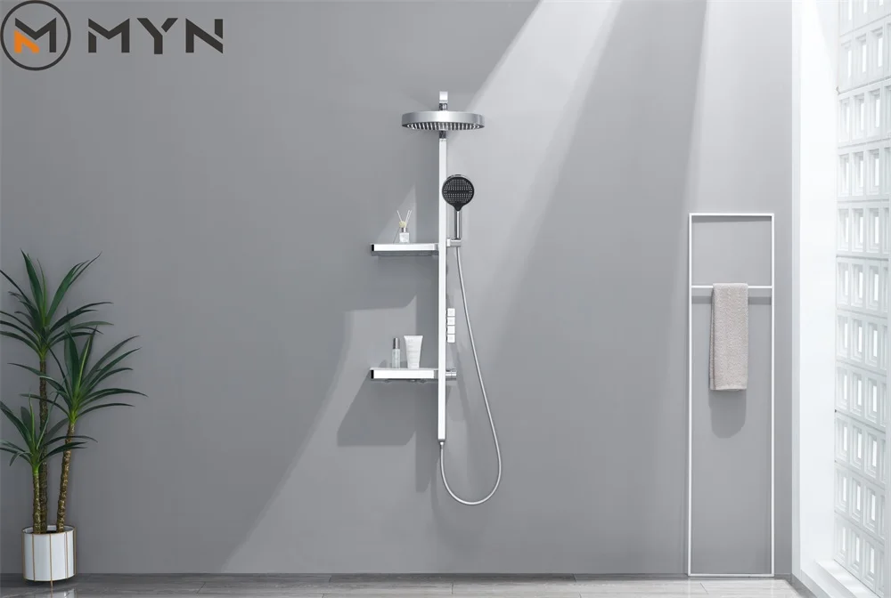 Meiyani Chrome Bathroom Shower Mixer Set - Luxury & Comfort