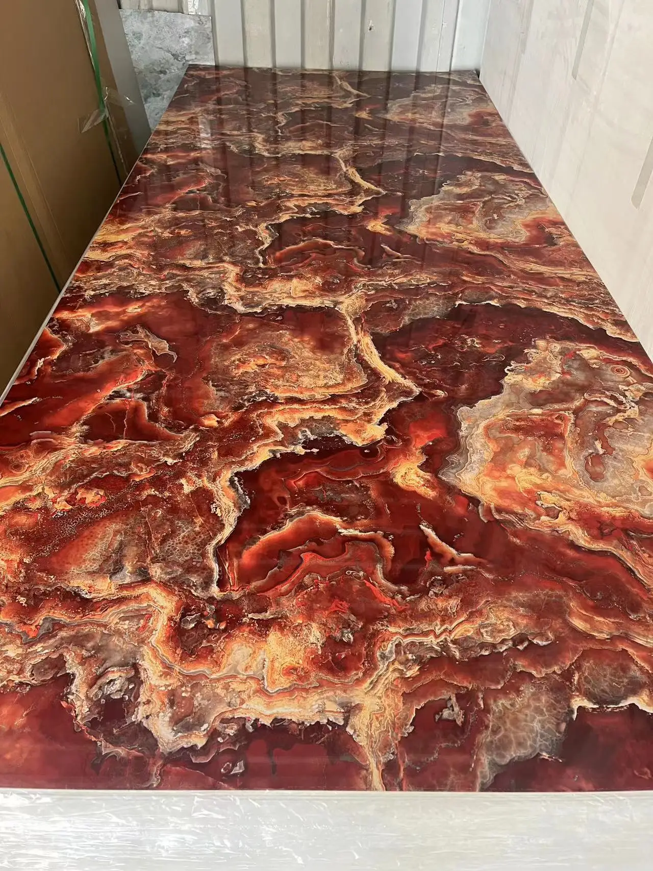 UV Marble Sheet PVC Wall Panels PVC Cladding Wall Boards for Background ...