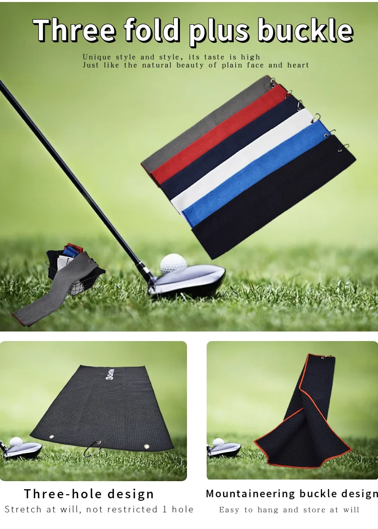 Custom Printing Logo Golf Towel - Soft & Absorbent