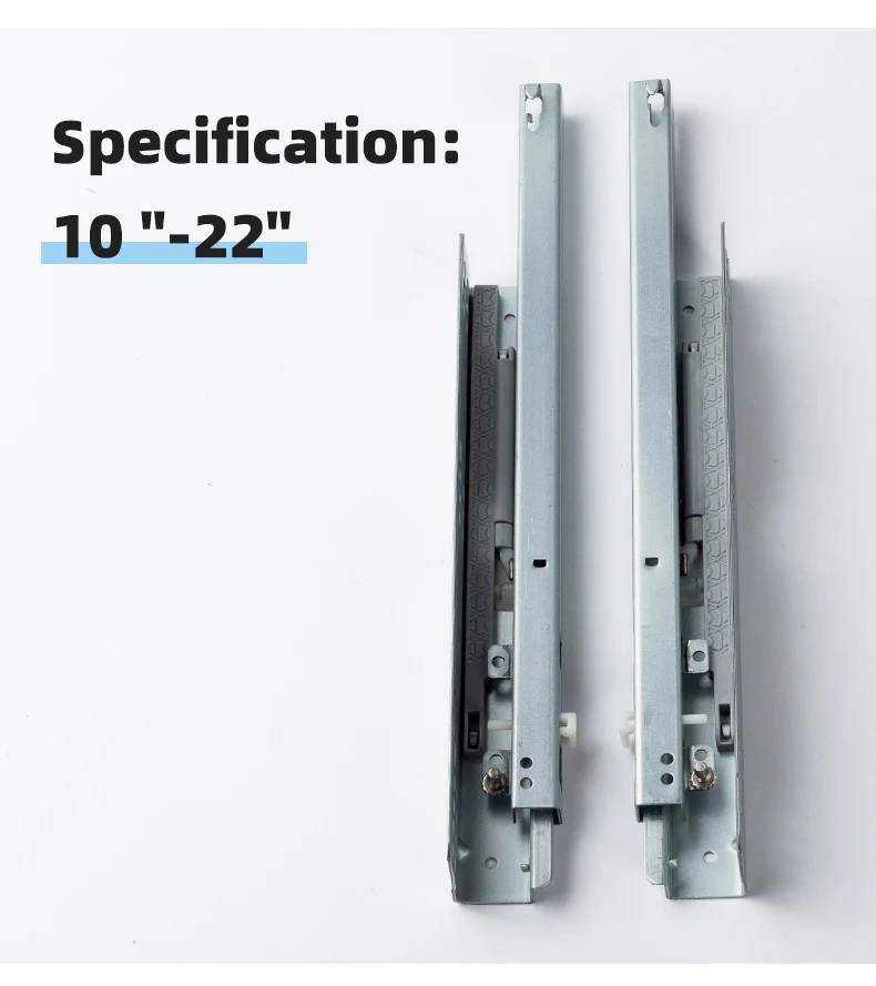 Single Extension Concealed Slides 2 Fold Undermount Drawer Slides Soft ...
