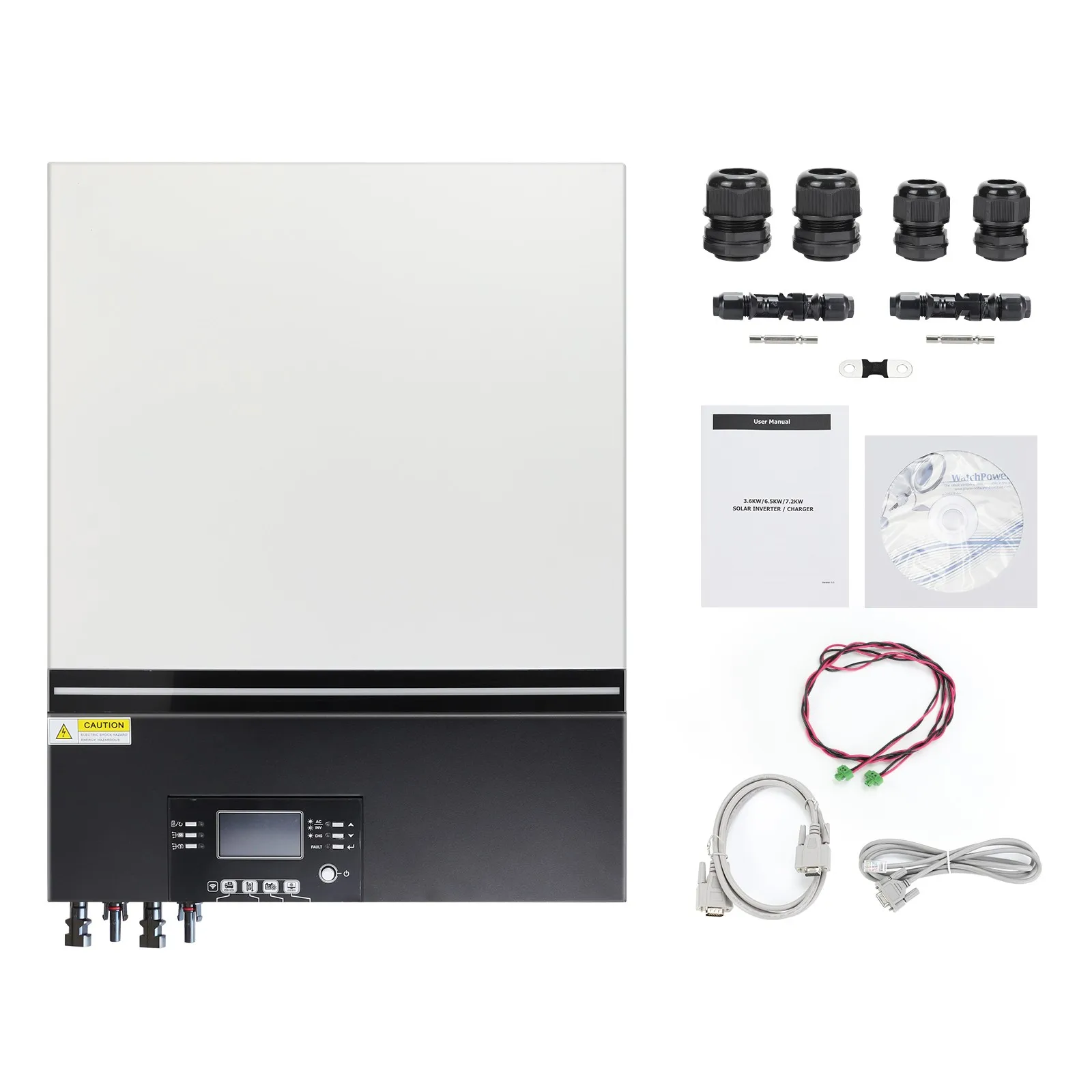 8kw 48v 230v Voltronic Inverter Parallel Up 6 Units 80a Mppt Solar ...